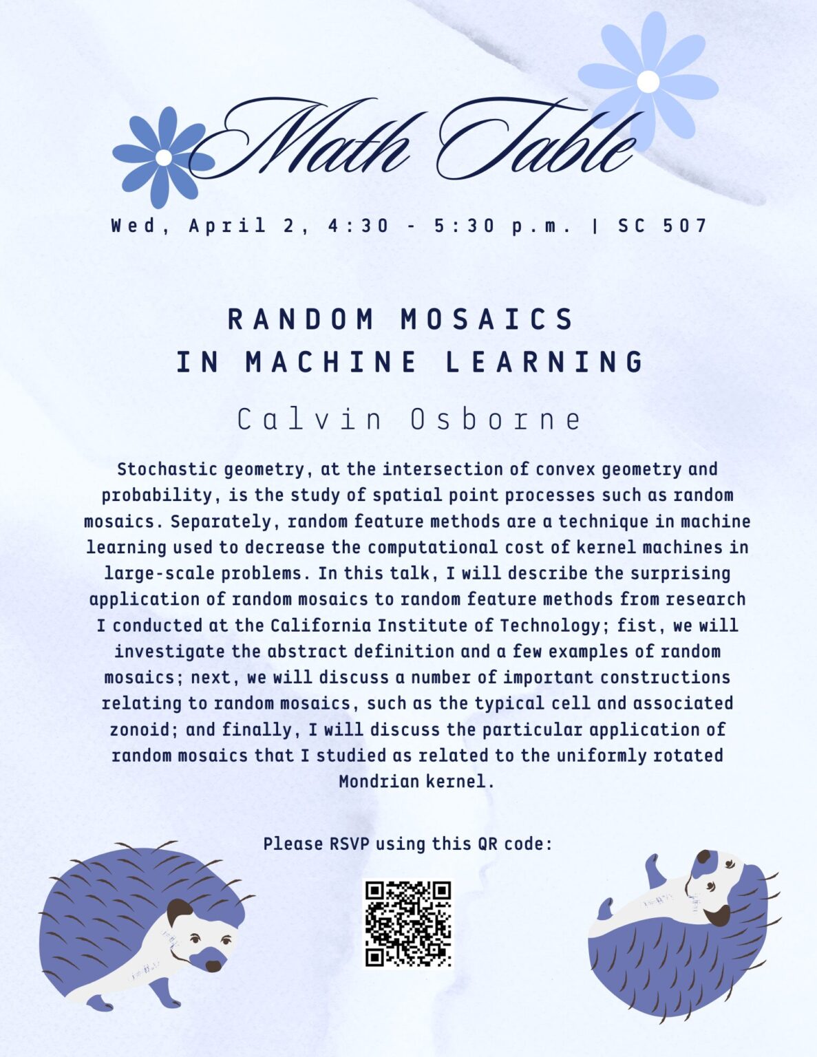 Random Mosaics in Machine Learning - Harvard Math Random Mosaics in Machine Learning - Harvard Math