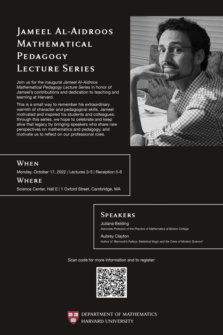 Harvard University Mathematics Department Cambridge MA