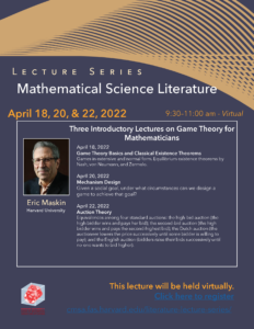 Harvard University Mathematics Department Cambridge MA