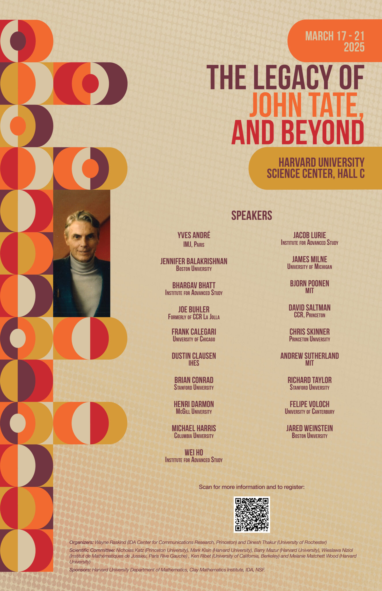 The Legacy of John Tate, and Beyond - Harvard Math