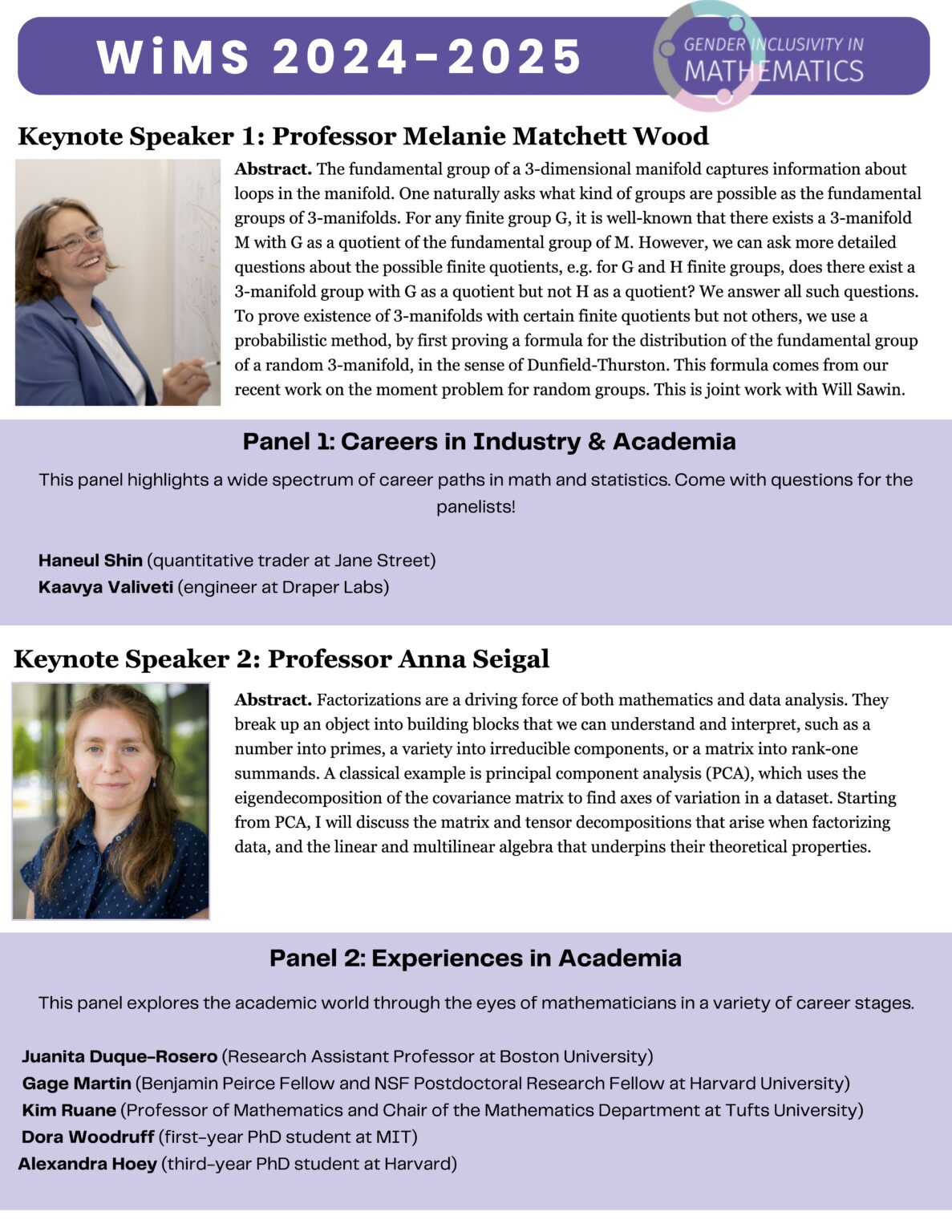 Harvard University Mathematics Department Cambridge MA